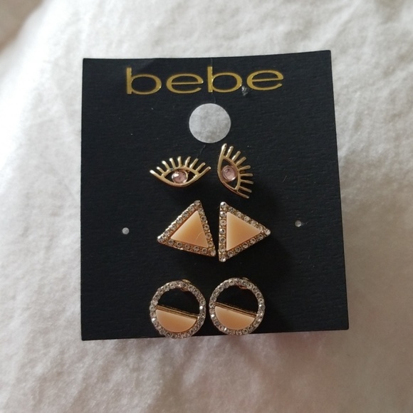 bebe | Jewelry | Nwt Bebe Earring Trio | Poshmark